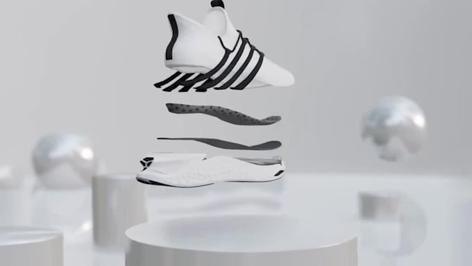 Render photorealistic 3d shoe animation, 3d sneakers, 3d footwear ...