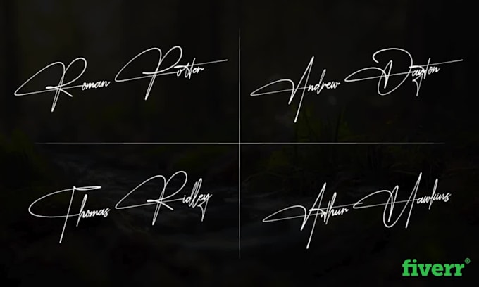 Design a unique handwritten signature logo by Maida_design | Fiverr