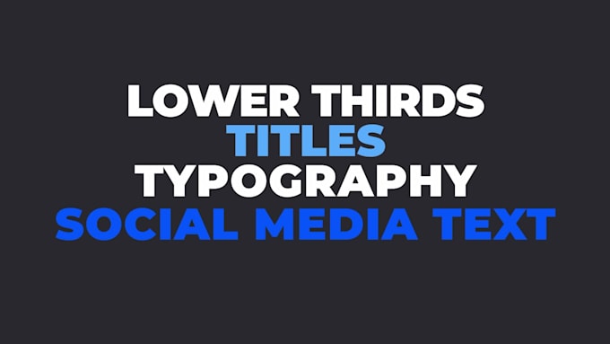 Create text effects, motion graphics animation, typography by Kurte93 ...