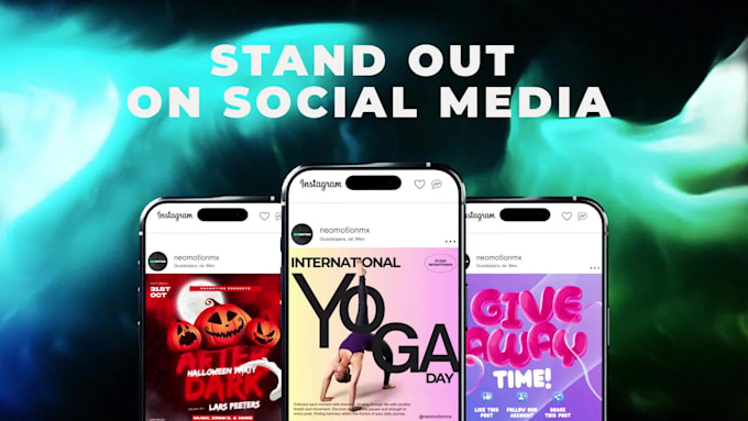 Create eye catching animated social media content by Neomotionmx | Fiverr