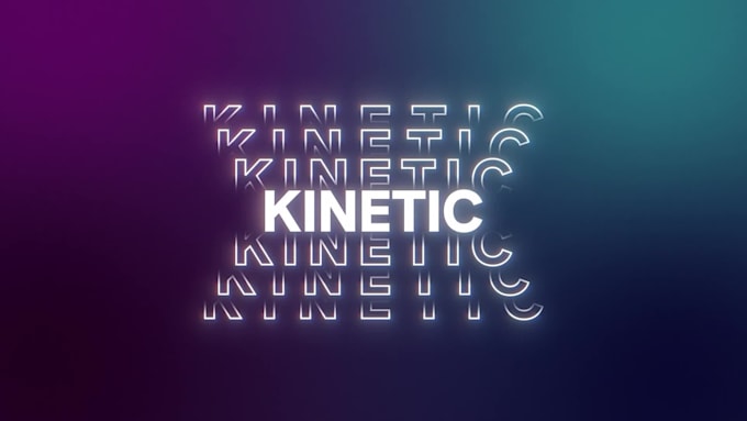 Create custom kinetic typography by Artaksayad | Fiverr