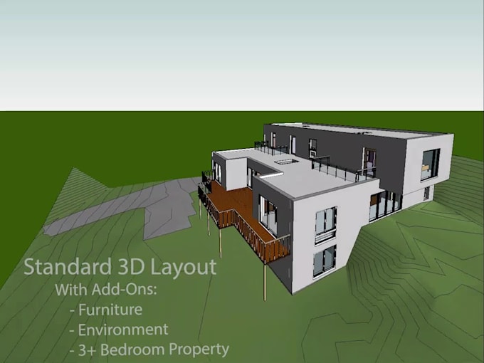 Create your ideal 3d building layout by Juanmurieles | Fiverr