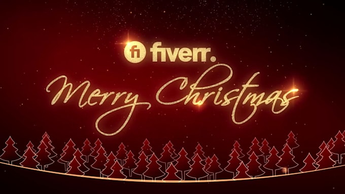 Make a merry christmas greeting video with your logo by Tornado | Fiverr