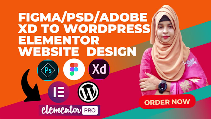 Convert psd,figma and xd to wordpress elementor pro by Web_muntaina | Fiverr