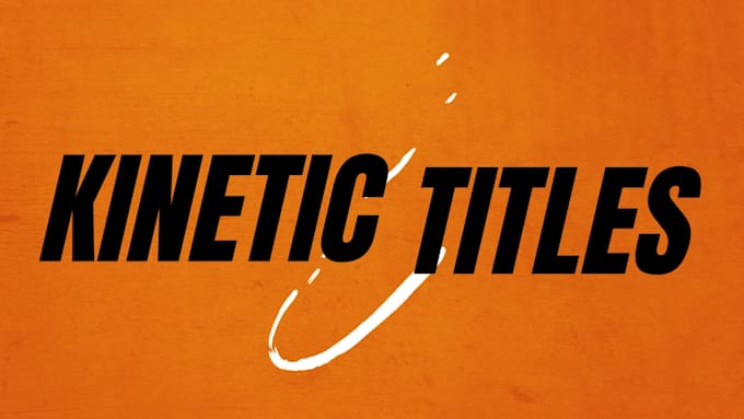 Create custom kinetic typography text animation by Nicolsrincon | Fiverr