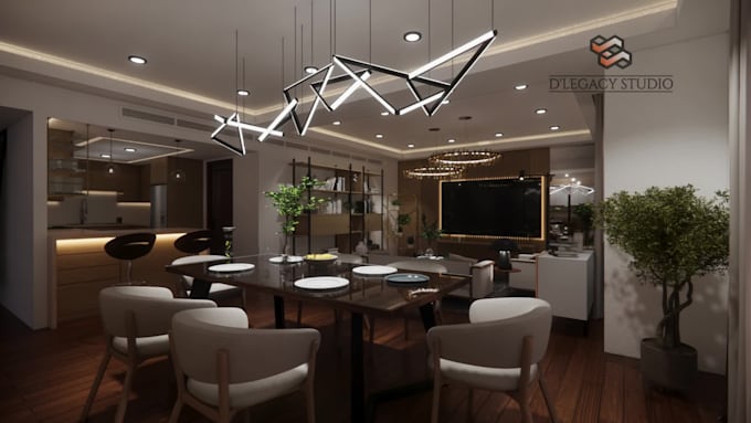 Do 3d interior design architectural rendering by Dlegacy_studio | Fiverr
