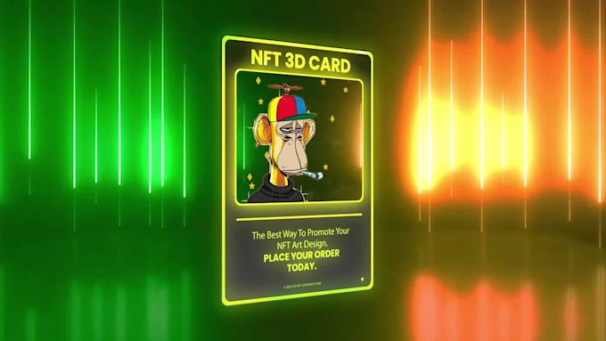 Convert your nft art to a 3d rotating nft card by Nft_trade | Fiverr