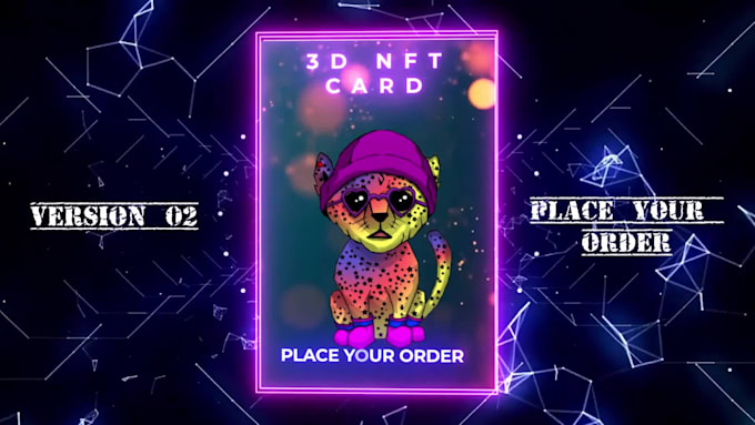 Create unique trading nft, crypto 3d card animation by Ameliagomesz ...