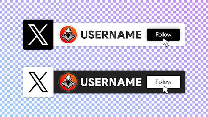 Create twitter x follow animation by Diyfixman | Fiverr