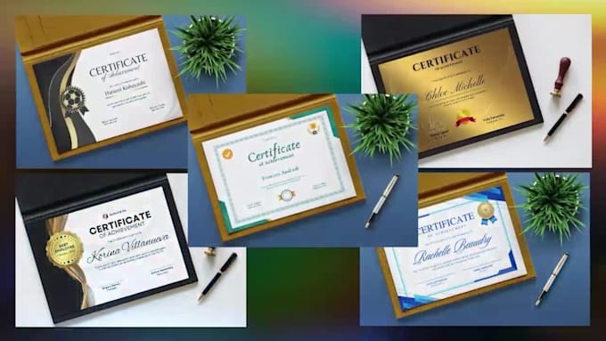 Design professional, unique academic achievement certificates by Gmp ...