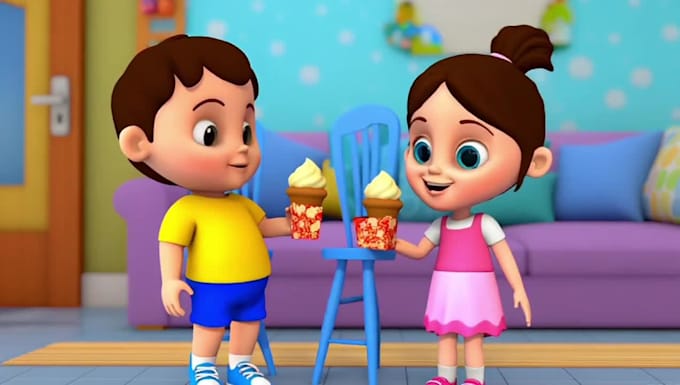 Create 3d kids animation 3d animation for kids 3d character animation ...