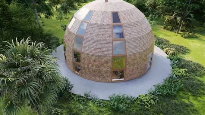 Create and render dome house and complex shaped designs by Warunaherath ...