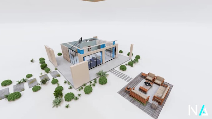 4d house animation render and walkthrough by Neatarchitects | Fiverr