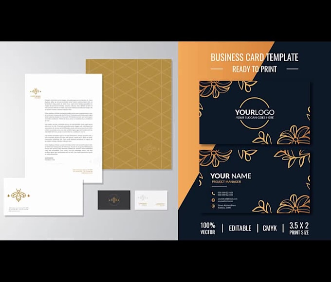 Design a professional minimalist business card, logo, letterhead and envelope by Youx_academy ...