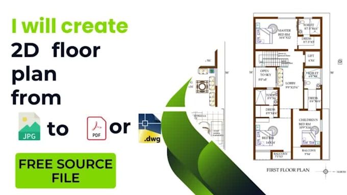 Draw 2d floor plan for real estate in 8 hours by Havockarthick | Fiverr