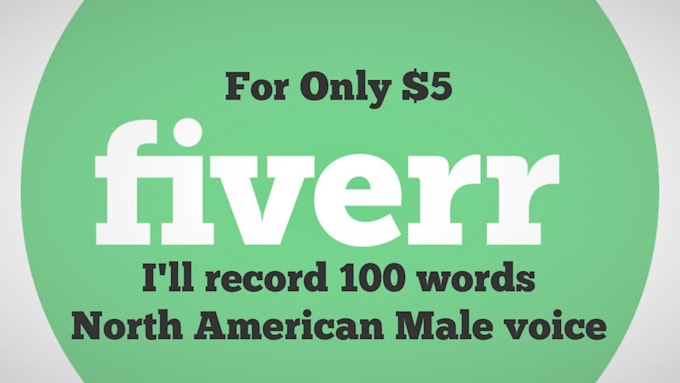 Voice over american male 225 words by Voiceoverwork | Fiverr