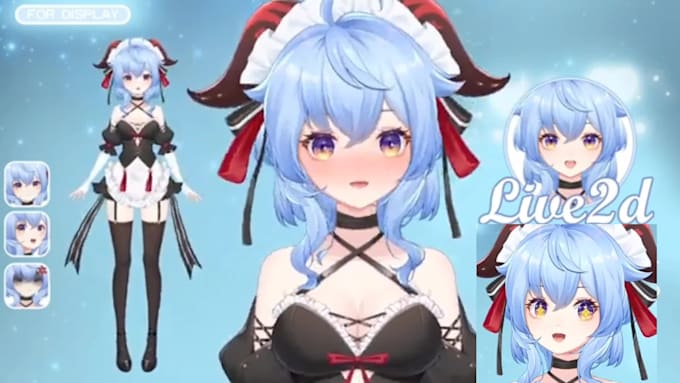 Design live2d model,vtuber model,2d rigging,vtuber rigging,png tuber,2d ...