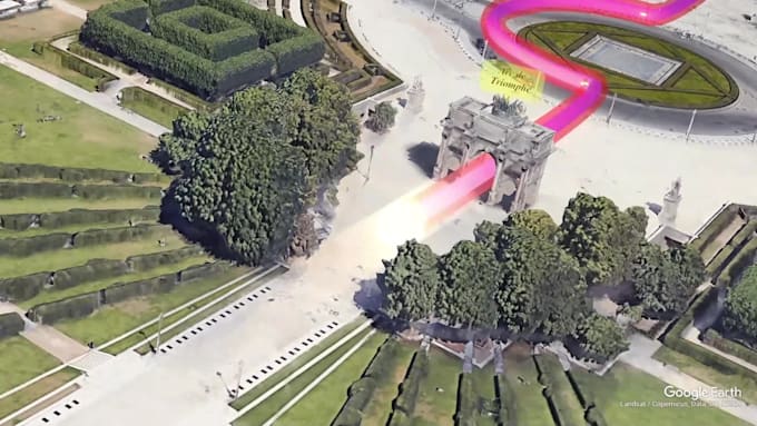 Do advance 3d route map animation in google earth studio by Deepraj ...