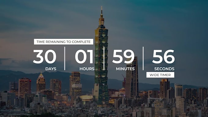 Create custom countdown timer video perfect for promotions by Zhumotion ...