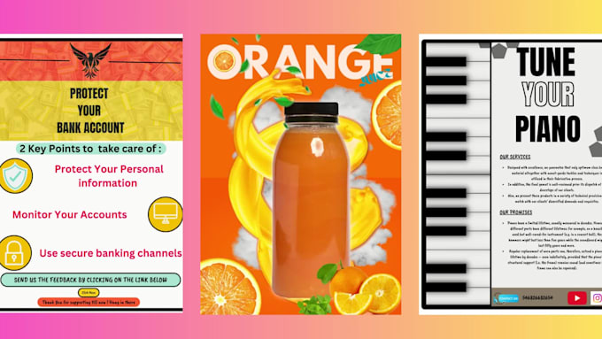 Design stunning posters , flyers for any niche and business infographics by Prathamesh_kote | Fiverr