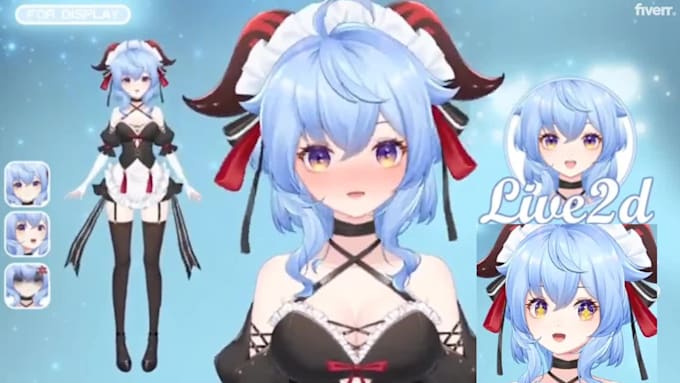 Diseño de modelo live2d, modelo vtuber, aparejo live2d, modelo vtuber, tubérculo png, avatar 2d