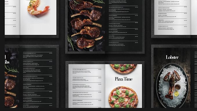 Design a professional and modern print menu, food menu and price list ...