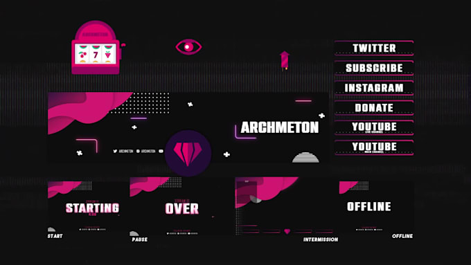 Design a full twitch stream layout by Djaedesigns | Fiverr