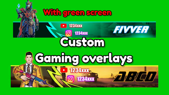 Design horizontal gaming overlay for twitch , youtube by Dinukachandiv ...