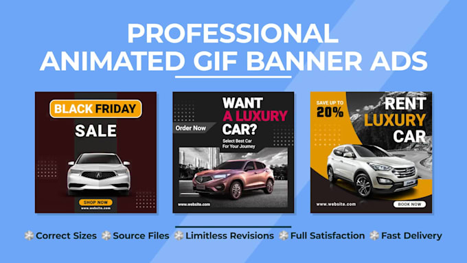 Make professional animated gif banner ads by Designerazmi95 | Fiverr