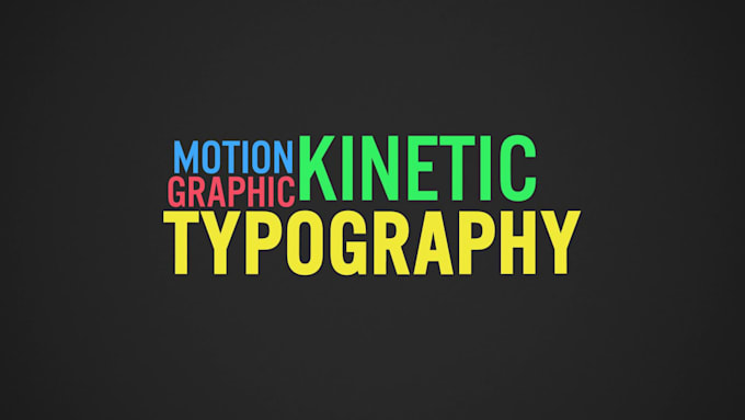 Crafting stories with kinetic typography explainers by Gfx_ae | Fiverr