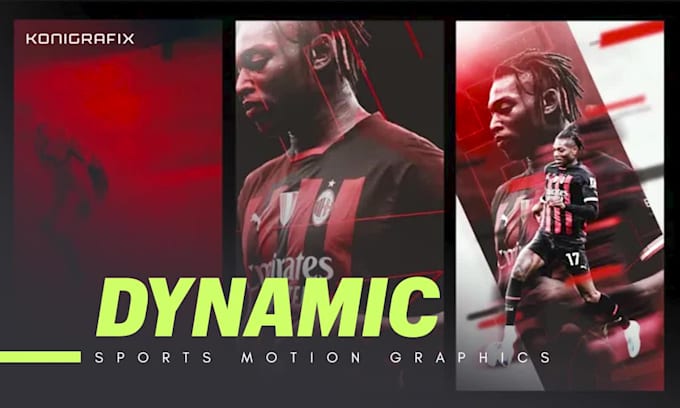 Create ongoing dynamic sports motion graphics video design edit by ...