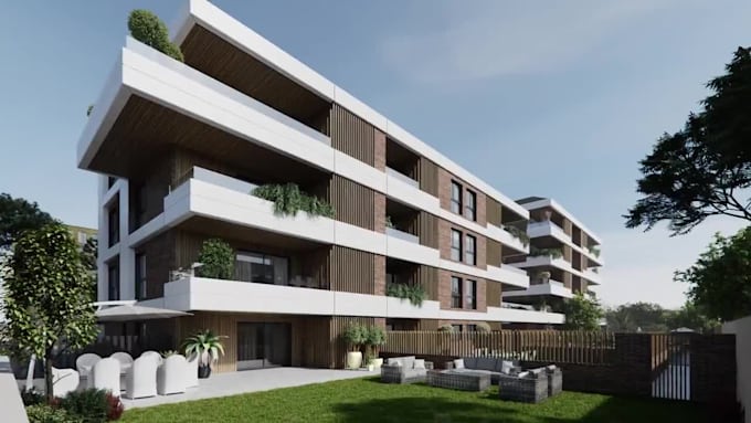 Do 3d environment, 3d interior design, floor plan, 3d kitchen render in ...