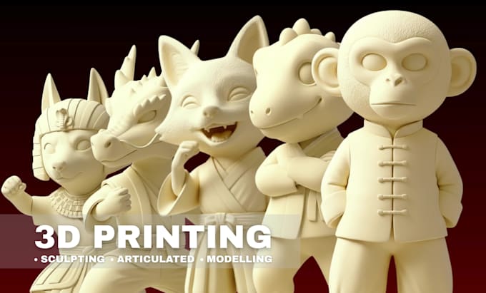 Sculpt 3d sculpting model, character, figures, 3d printing by ...