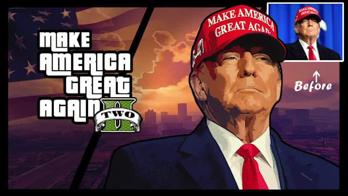 Turn your photo into a gta character cartoon style grand theft auto ...