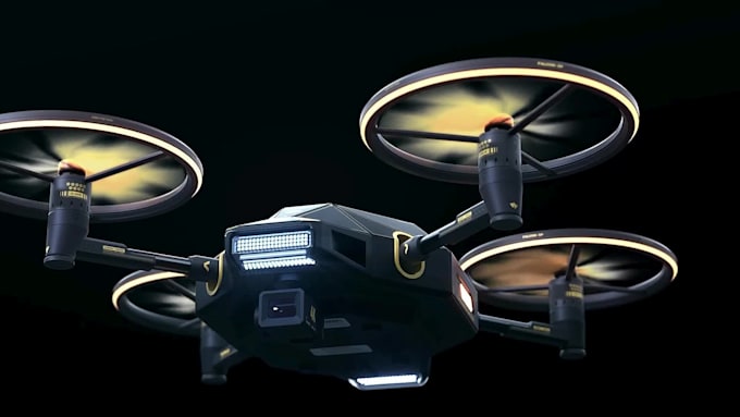 Do modern cgi 3d product animation 3d drone animation motion graphic ...