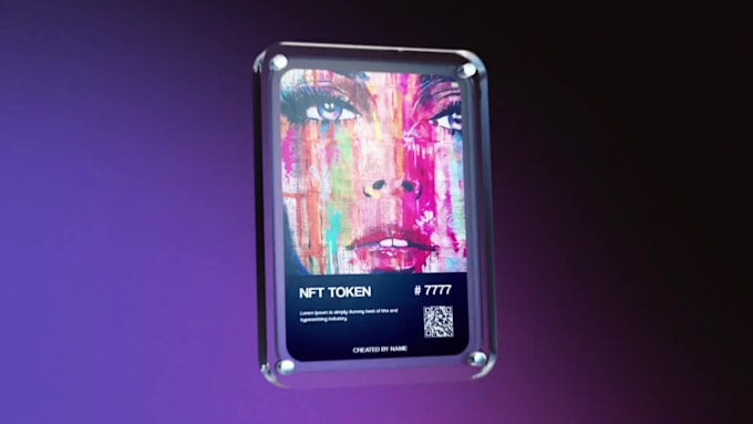 Create 3d animated nft card by Aasim1000 | Fiverr