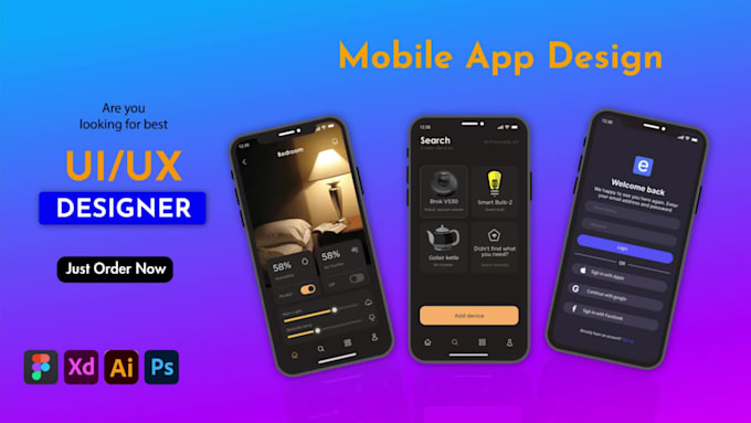 Design mobile app dashboard and landing page ui ux by Masud886 | Fiverr