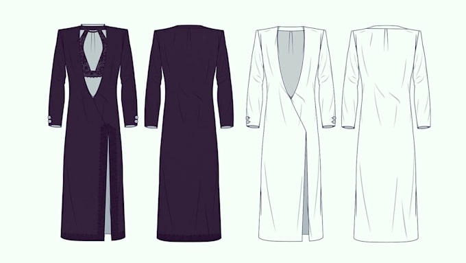 Design and draw technical flats for you by Zrouas | Fiverr