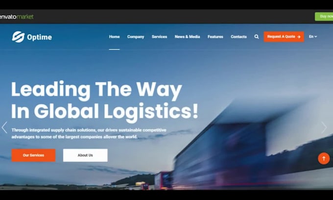 Build trucking website logistics website dispatch freight website cargo ...