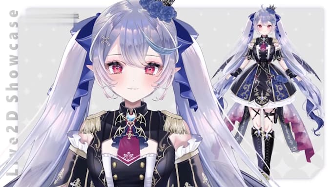 Dibujar modelo vtuber personalizado, aparejo live2d, anime vtuber ...