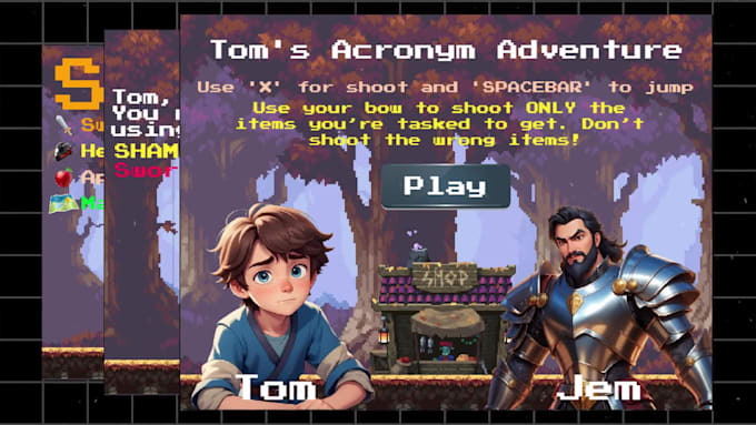 Create 2d javascript, html game for website by Mubasharahmad34 | Fiverr