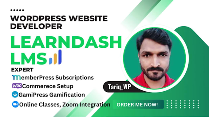 Design and build a custom learndash lms wordpress membership website by Tariq_wp | Fiverr