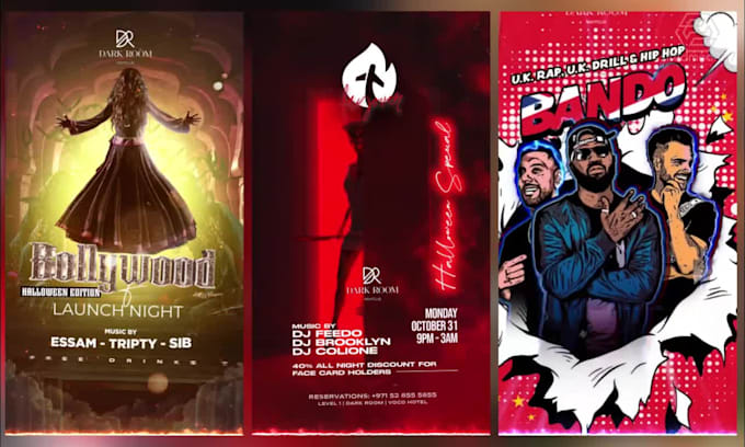 Create animated motion flyer poster for event, party or club by ...