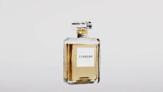 Render realistic 3d perfume bottle design, cgi fragrance, 3d perfume ...