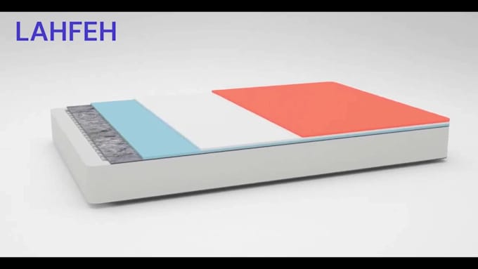 3d axonometric mattress animation 3d bedding bed mattress animation by ...