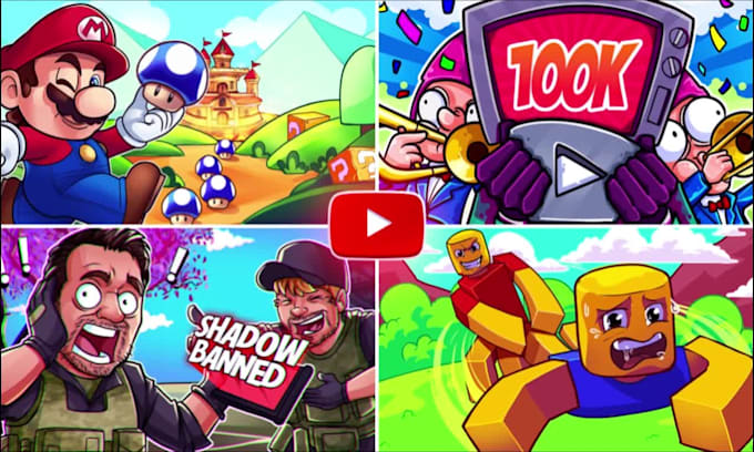 Draw cartoon youtube thumbnail in any style by Art_imperio | Fiverr