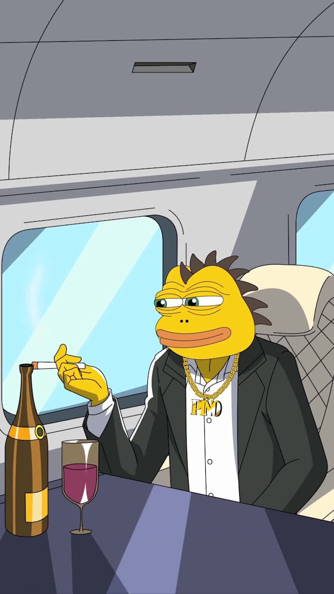 2d animation, 2d memecoin animation, funny meme, memecoin art, memecoin ...