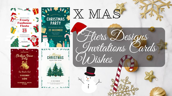 Do festive designs for christmas events by Vihanganimash | Fiverr