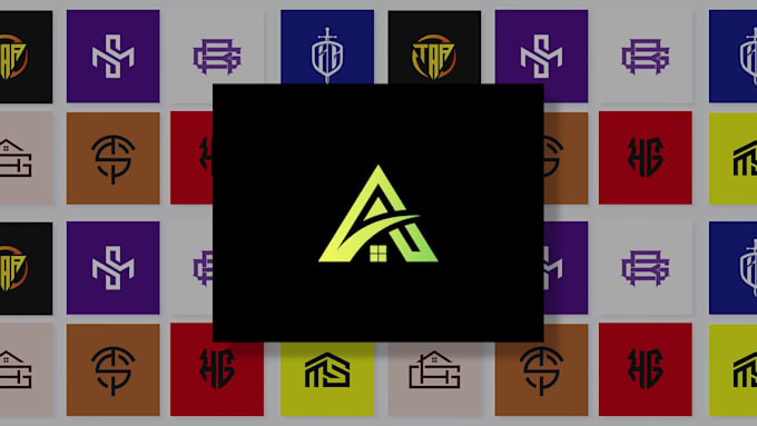 Design bold a initial letters monogram logo unlimited revisions by ...