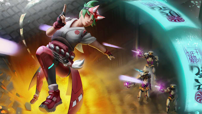 Draw stunning character action, dnd, game, splash art by Faiq_ariyanto ...